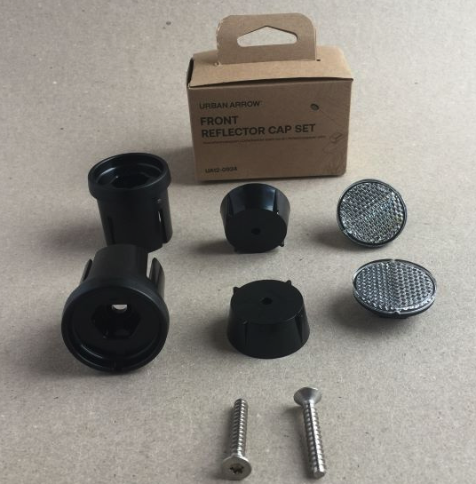 Urban Arrow Reflector Cap Set wit - Fietskar.nl